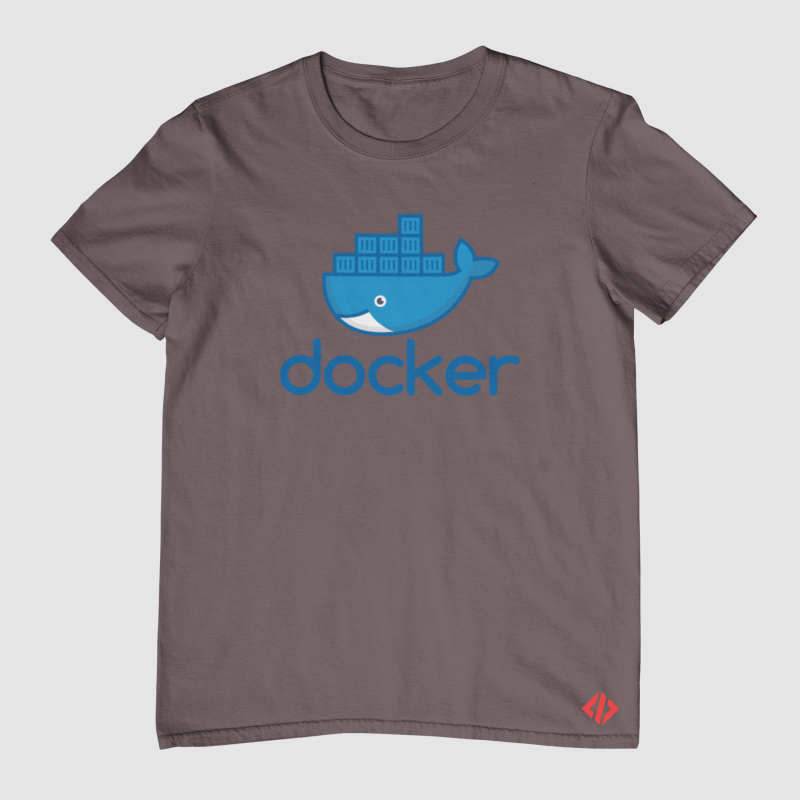 Camiseta Docker Whale - Manga Corta con Logotipo Central | Store Cyelos